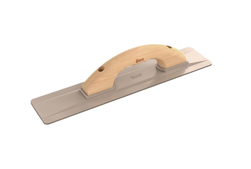 New BEVEL END CAST MAGNESIUM FLOAT - 16" x 3 1/2" WOOD HANDLE ...